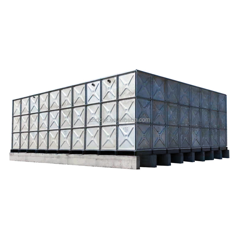 Modular Water Storage Panel Galvanized Steel Industrial Water Tank 100 ...