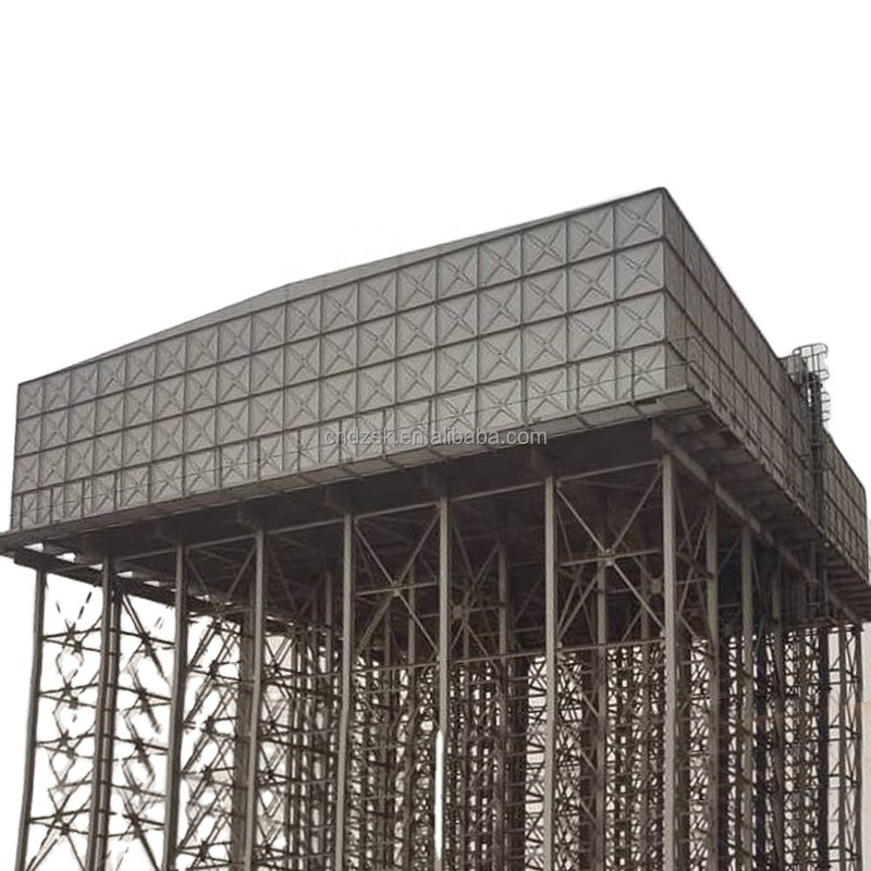High Elevated Steel Water Storage 8m Tower Galvanized Steel Water Tank ...